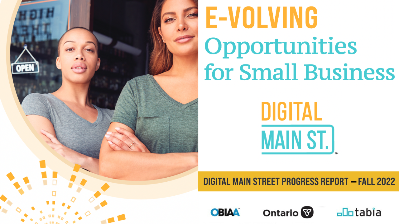 Digital Main Street Ontario May 2021 Progress Report - OBIAA